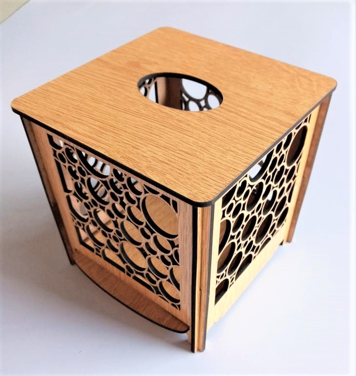 Tissue Box For Home & Office, Laser Cut, Tissue Roll | Daraz.pk