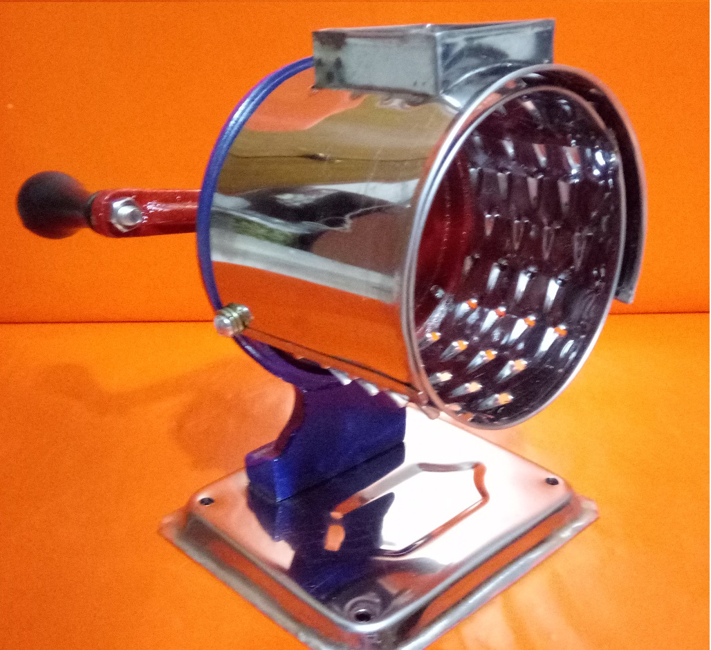 Stainless Steel Manual Grater Machine Pizza Carrot Cheese Saag Onion ...