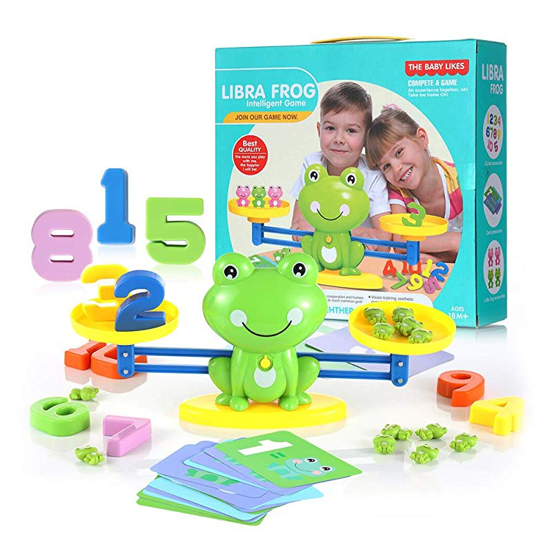 Libra Frog Balancing Math Toy Physical Balance Scale for Kids Learning ...