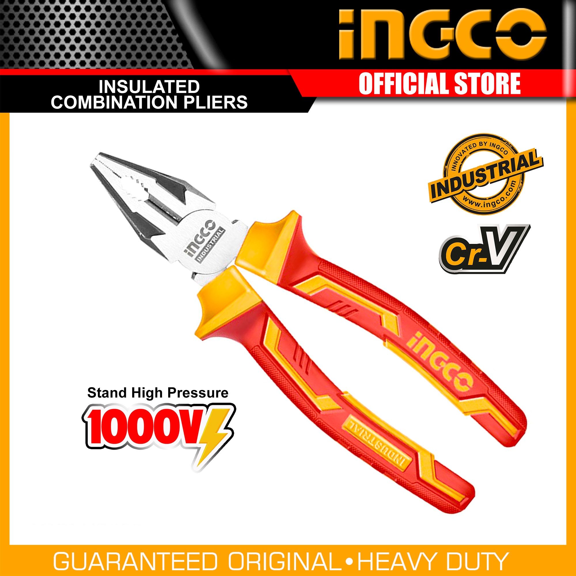 Ingco Insulated combination plier 8" (Insulated Handle) | Daraz.pk