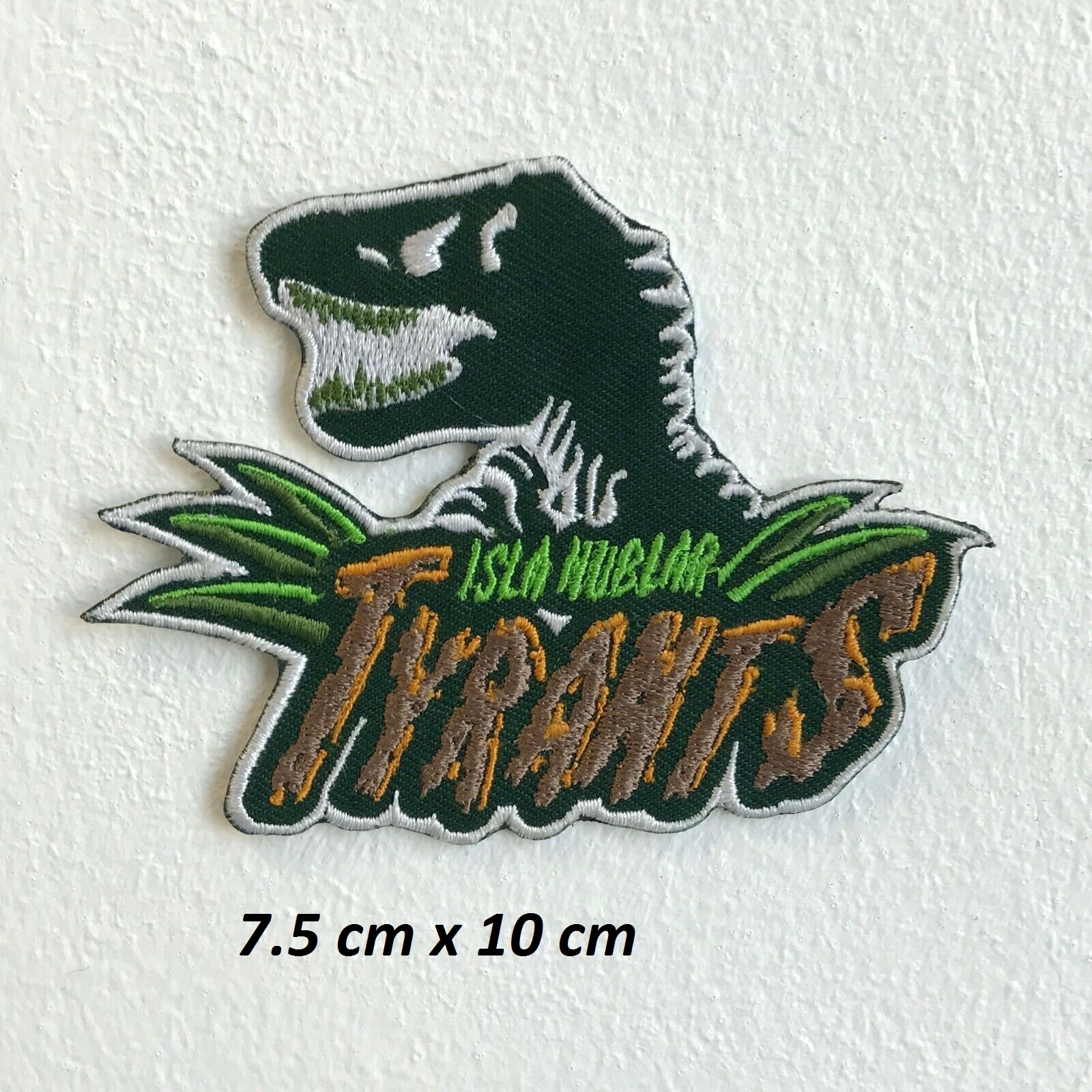 Isla Nublar Tyrants dinosaurs MOVIE CARTOON SERIES Iron on Sew On Embroidered kids dino extinct ...