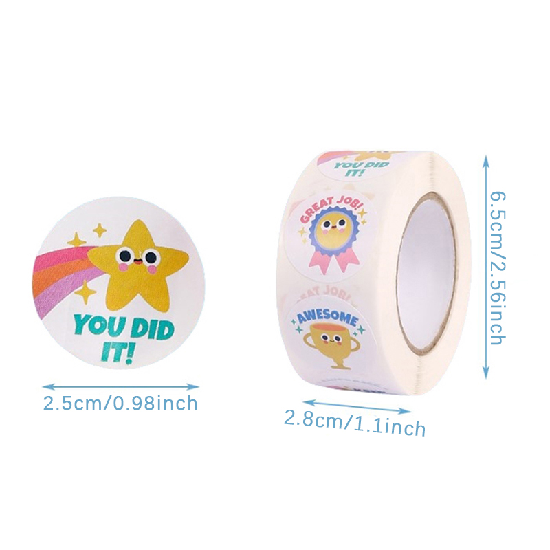 500pcs Star Reward Stickers for Kids Teacher Cartoon Incentive Stickers ...