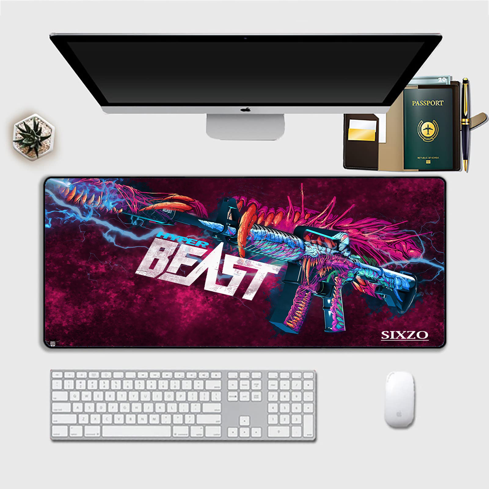 SIXZO S818 Gaming Mouse Pad Large 700*300mm with 3mm thickness for ...