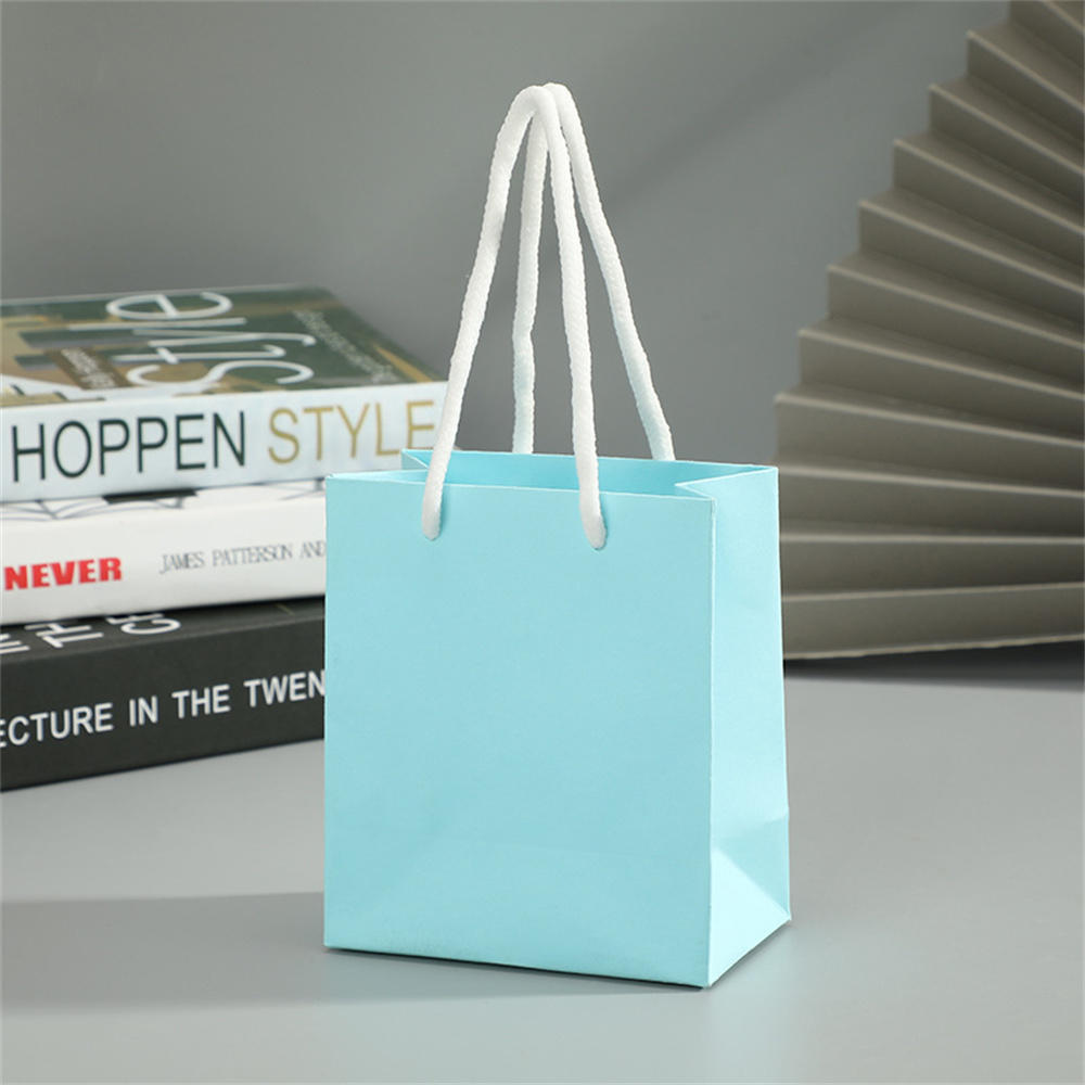 Hand-held Colored Kraft Paper Bags Rectangular Kraft Colored Hand-held ...