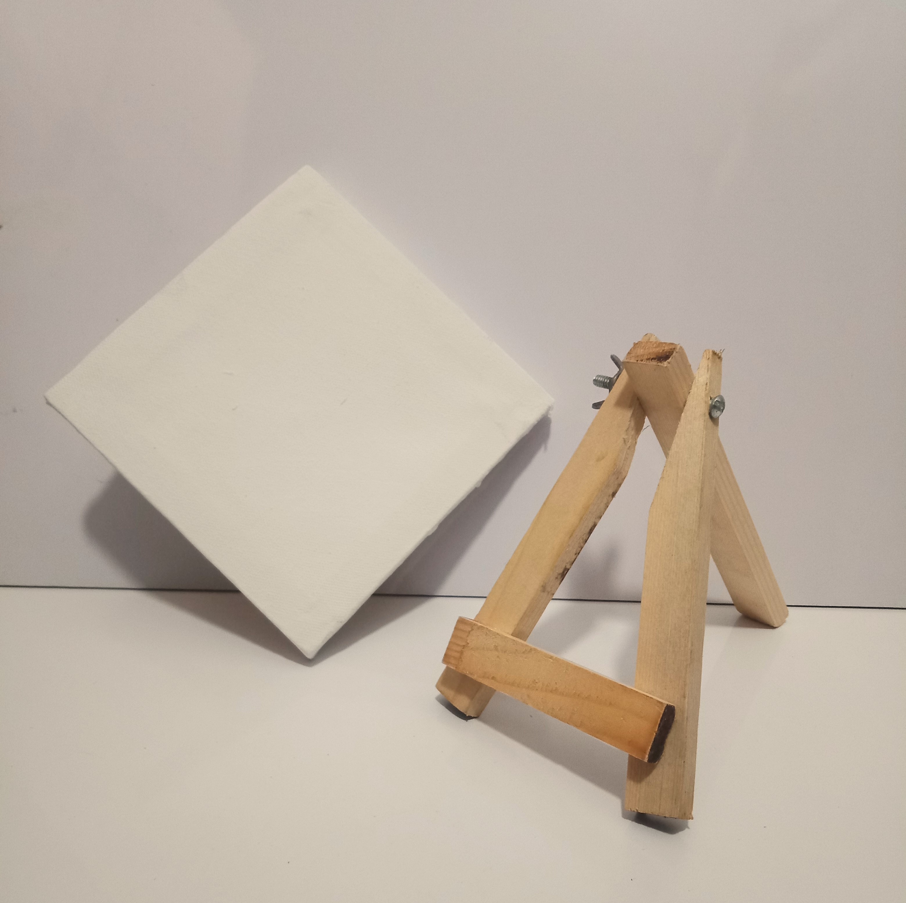 Openness - 4x4 Canvas - 4" Easel Wood Display Stand A-Frame, Wooden ...
