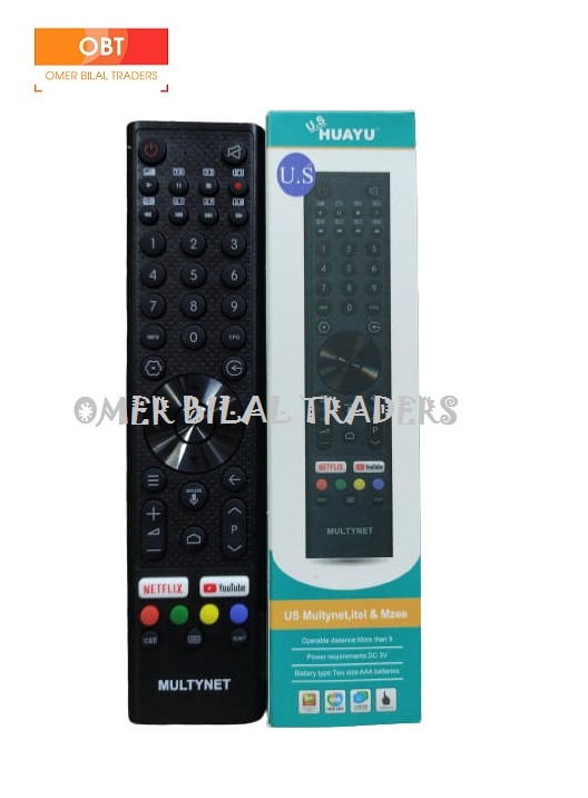 MultyNet SMART LED TV Remote Control Without Voice command with YouTub ...