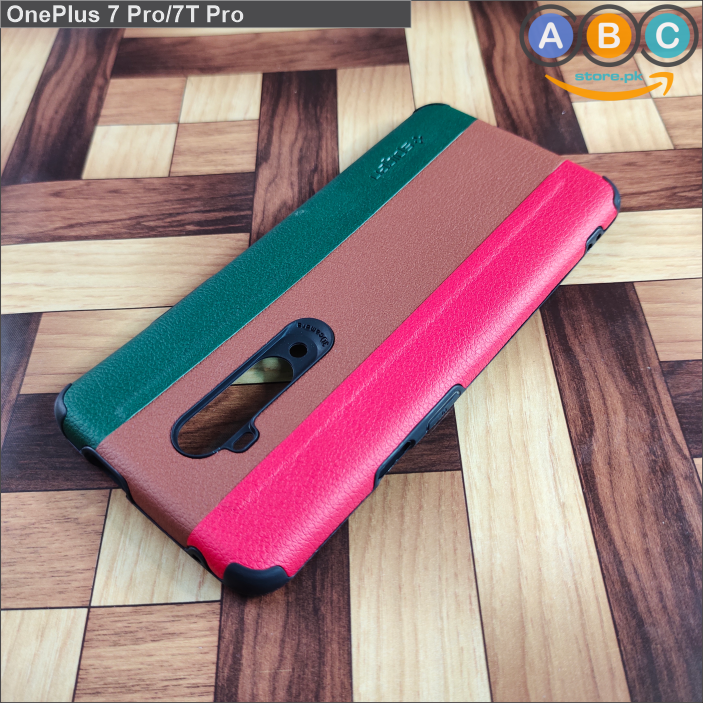 OnePlus 7 Pro, Leather Texture Soft TPU in 3 Different Colors Pattern Shockproof Back Cover for ...