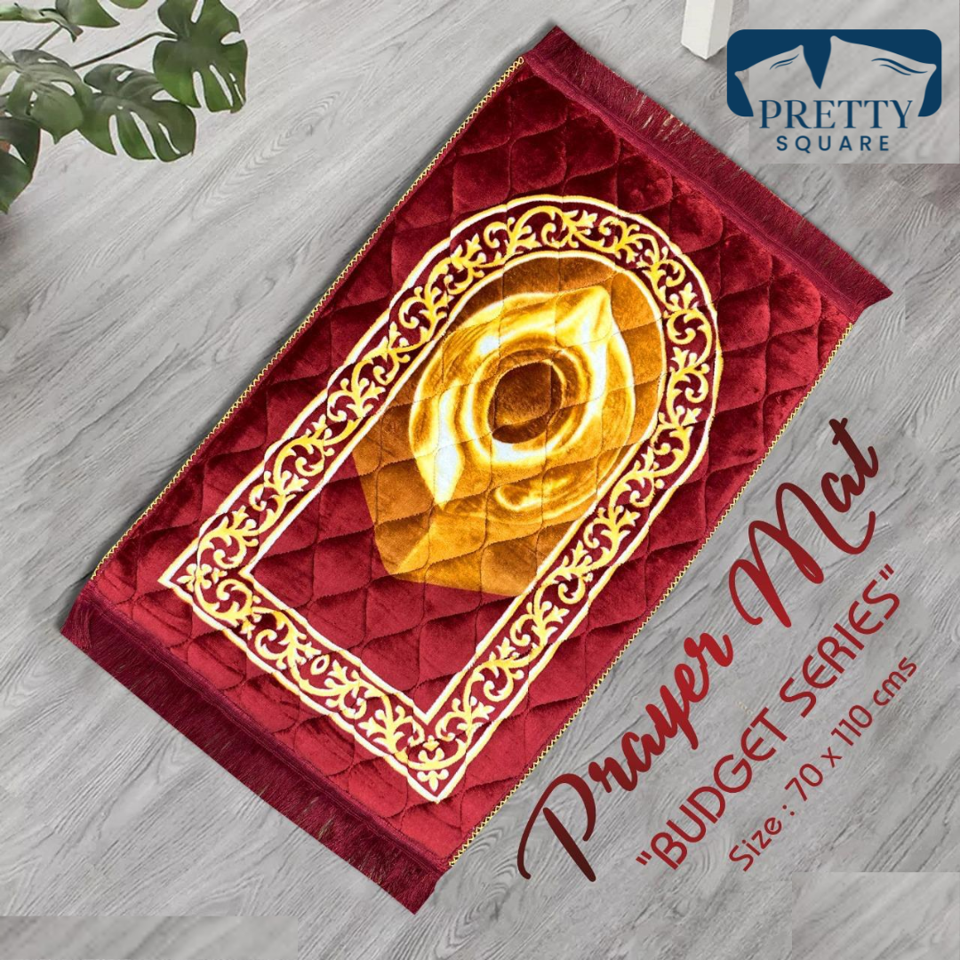 Plush Velvet Jai Namaz quilted Prayer Mats Premium Orthopedic Foam ...