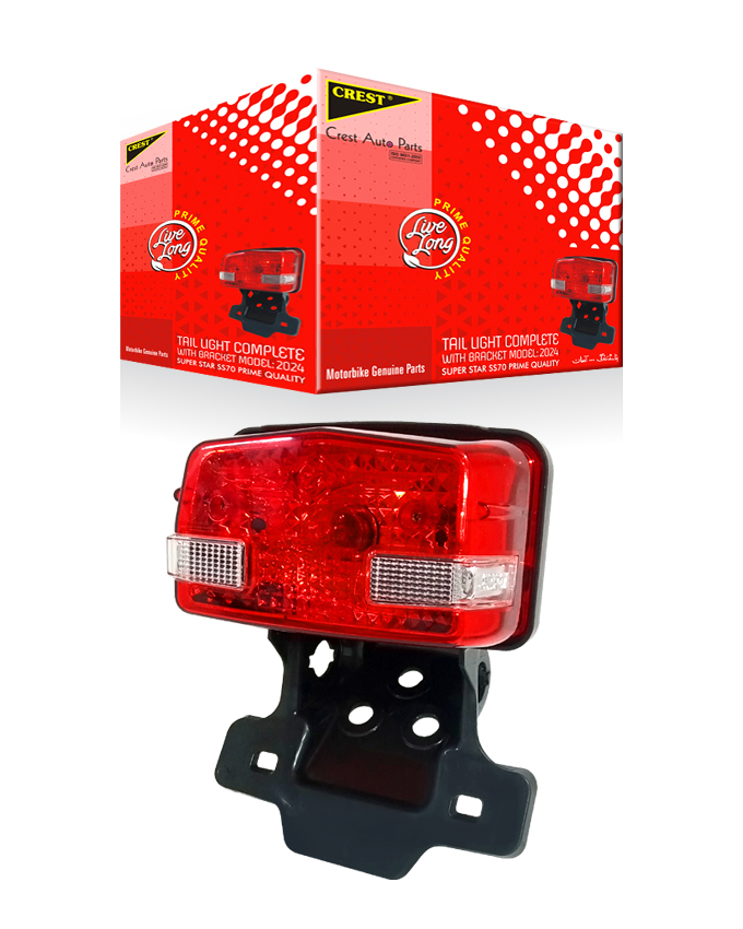 TAIL LIGHT COMPLETE WITH BRACKET SUPER STAR MODEL: 2024 PRIME QUALITY (BOX PACK) | Daraz.pk