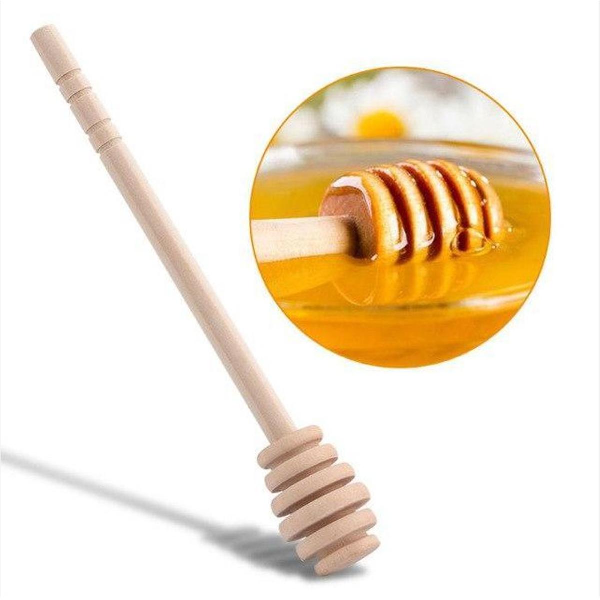 Wooden Honey Dipper spoon Mixing honey Stick spoons Handle 6,7,8 cm ...