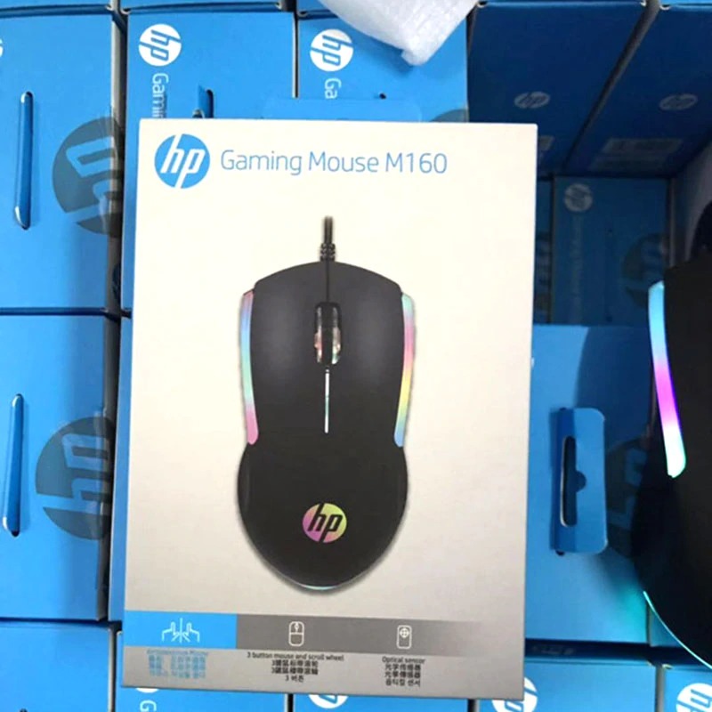 HP M160 Wired Mouse High Performance Optical Gaming Mouse With Rainbow LED | Daraz.pk