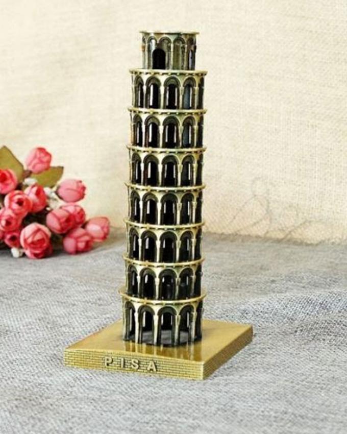 Brass Leaning Pissa Tower Model For Home & Office Decoration Size 6 ...