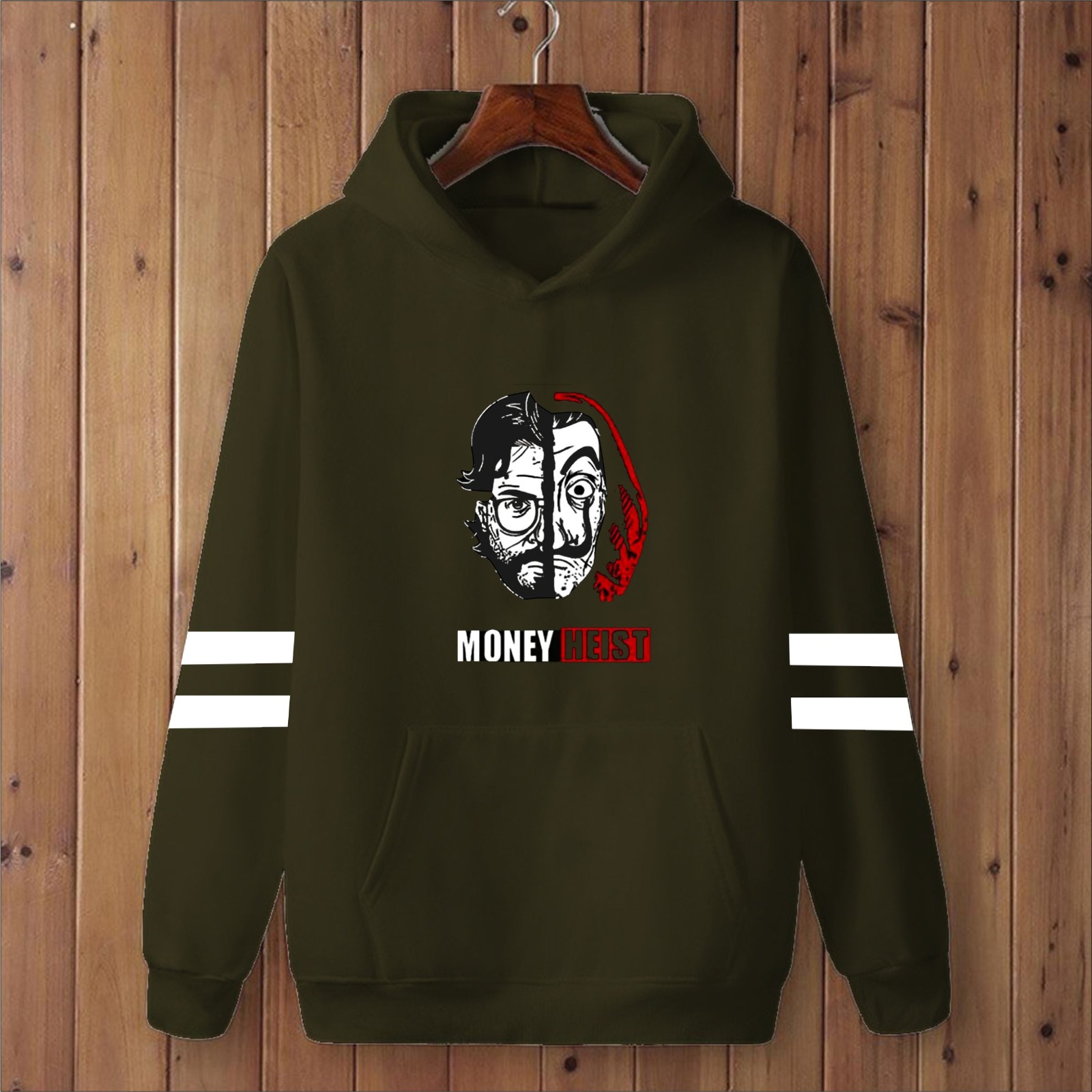 High quality imported casual money heist printed kangroo hoodies for ...