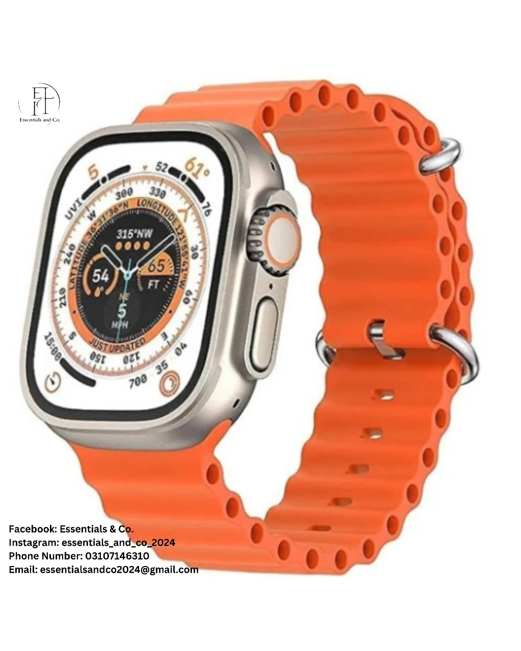 "Y20 Ultra Smartwatch – Gold Edition, Sports Version & 7 Straps Bundle ...