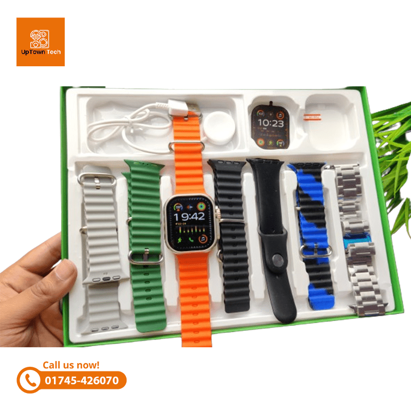 Z10 ultra 2 - Smart Watch - Big Screen Display - Series 9 - 7 Strap ...