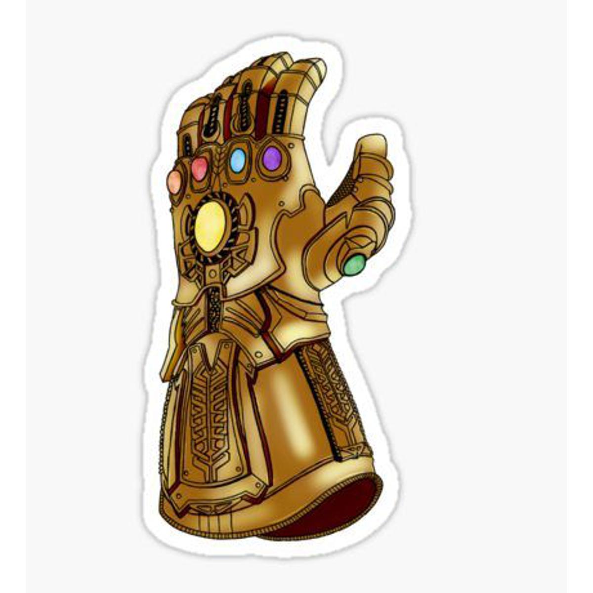 Thanos Stickers - Marvel Stickers - Ironman Stickers - Aesthetic Art ...