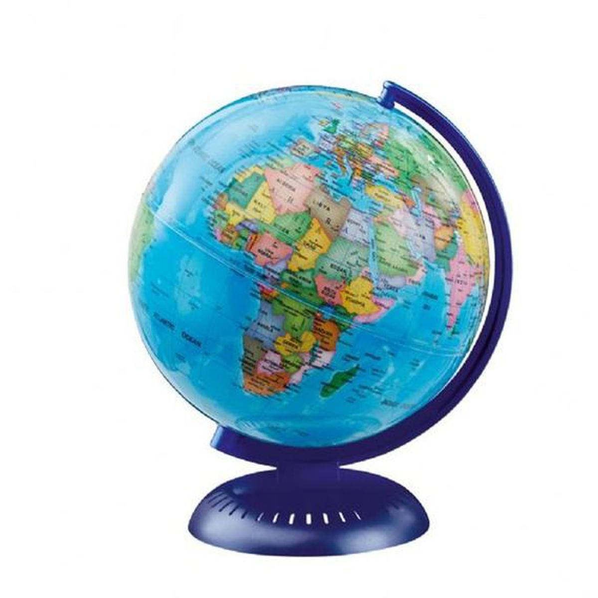 World Globe Earth Teaching Geography Map Home Office School Table 14 cm ...