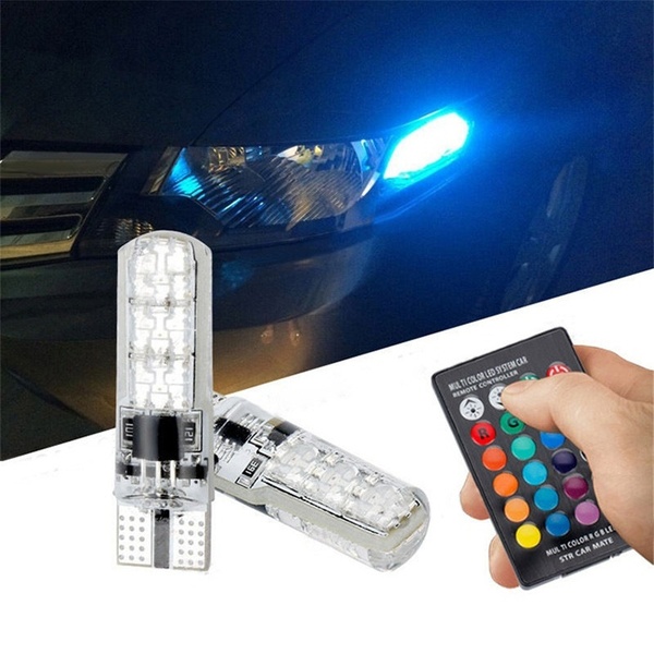 Car Flasher Remote Control Multi LED 2 Bulb Parking lights T10 Multi ...