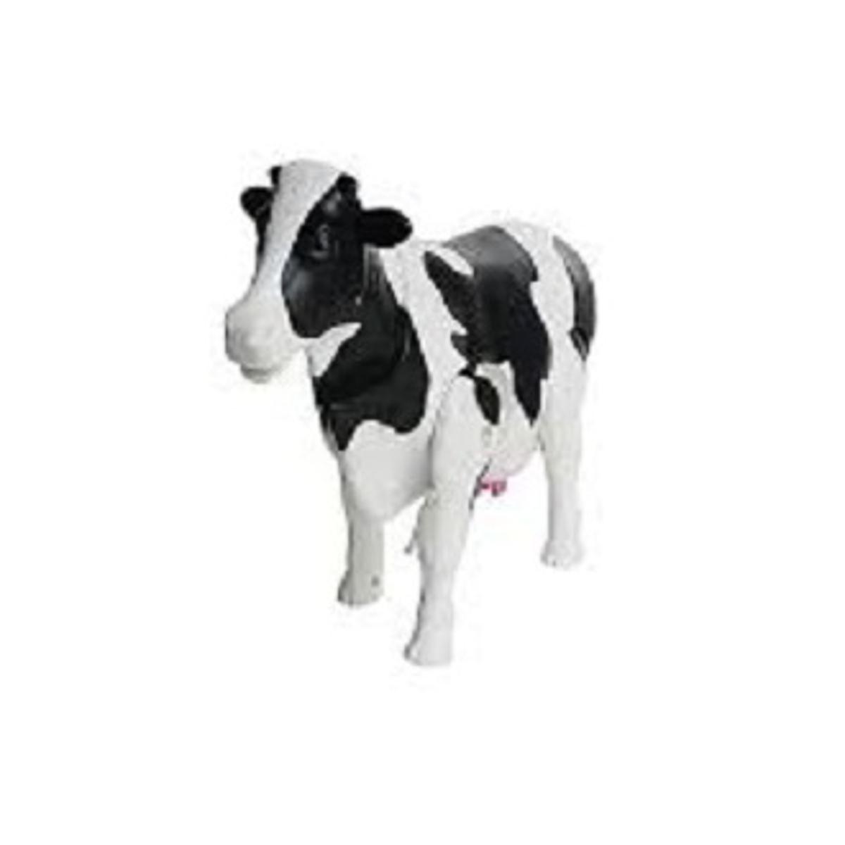 Electronic Cow Toy Simulation Milk Cow Figure Model Creative Toy For ...