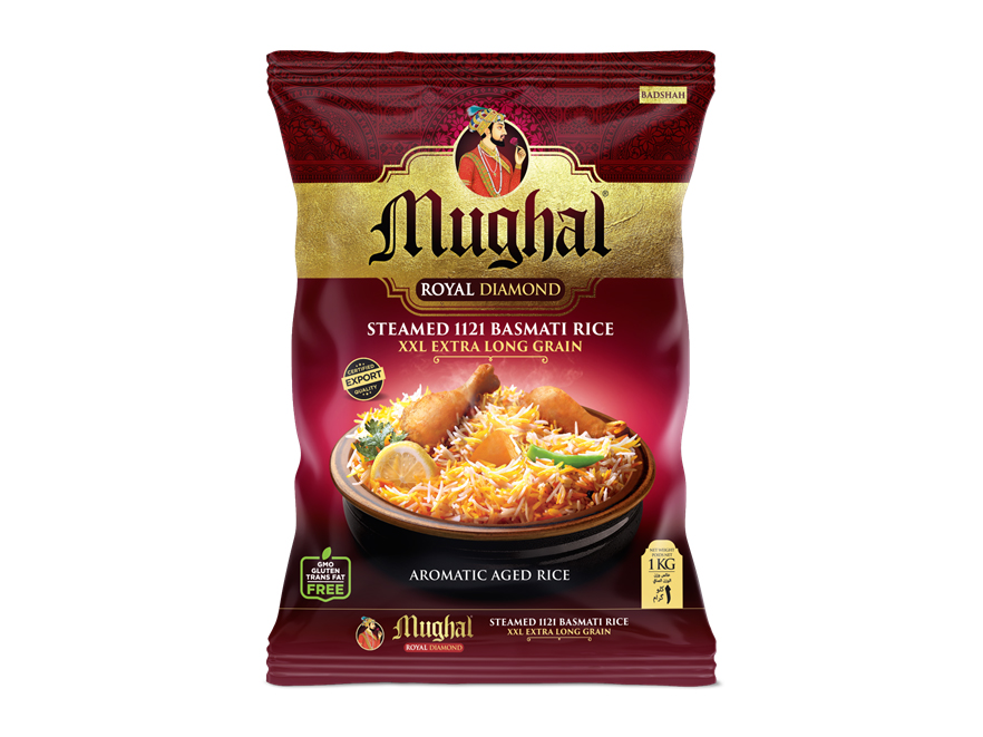MUGHAL ROYAL DIAMOND (1121 Steamed Basmati Rice) 1 KG | Daraz.pk
