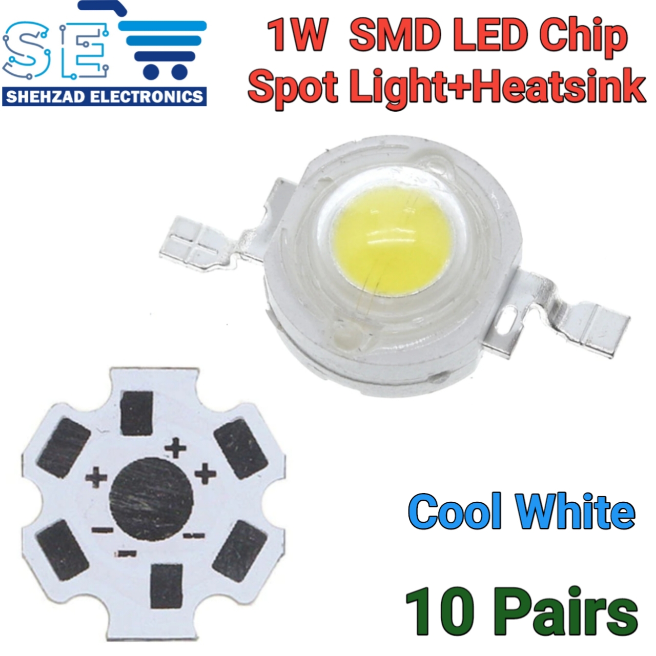 10pcs 1W 3W High Power LED Chip SMD Warm White SMD Spot Light with Heat ...