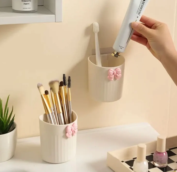 Wall Mounted Wall Hanging Pen Pencille Storage Holder Flower Design ...
