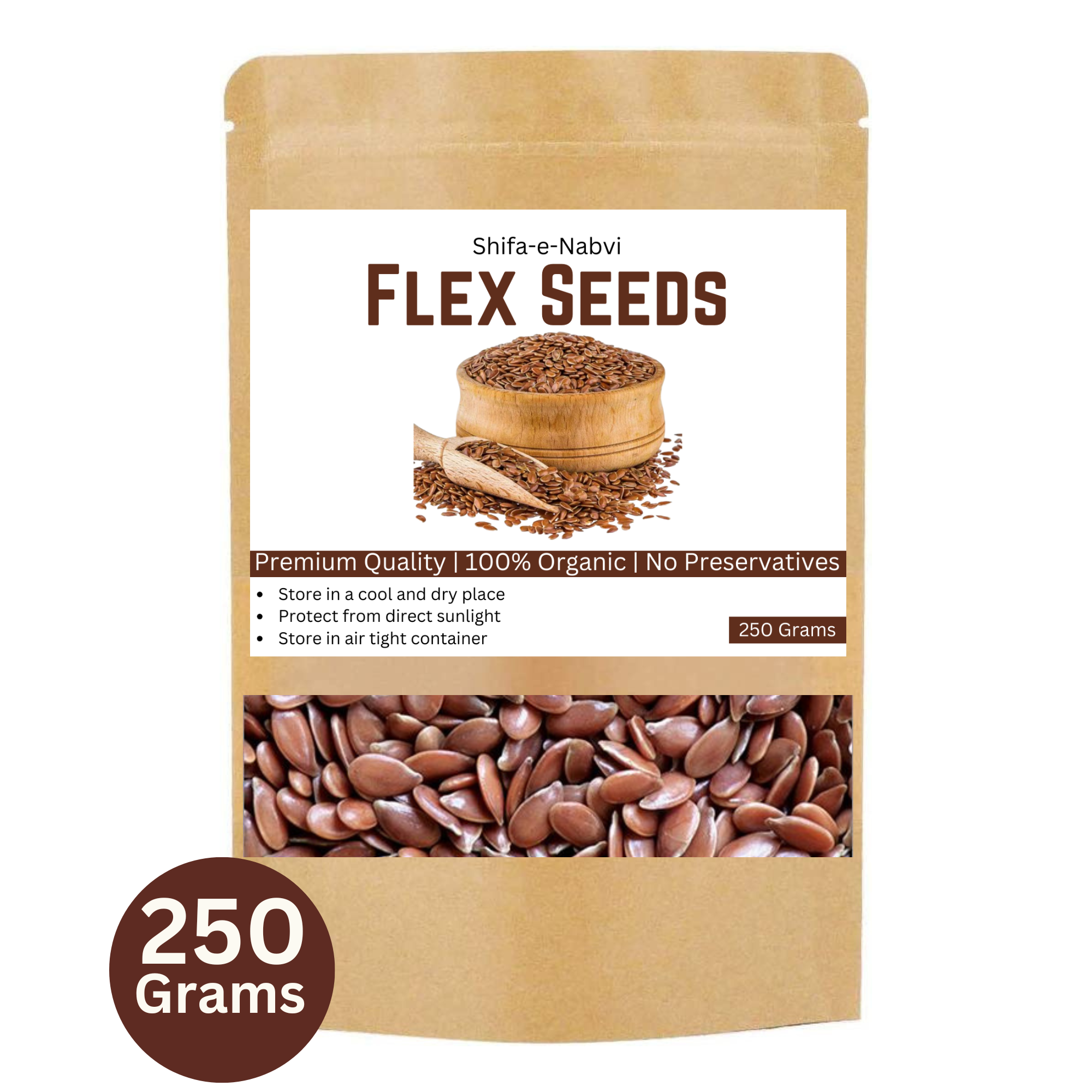 250 Grams Flex Seeds | Premium Quality Alsi Beej | 100% Pure & Organic ...