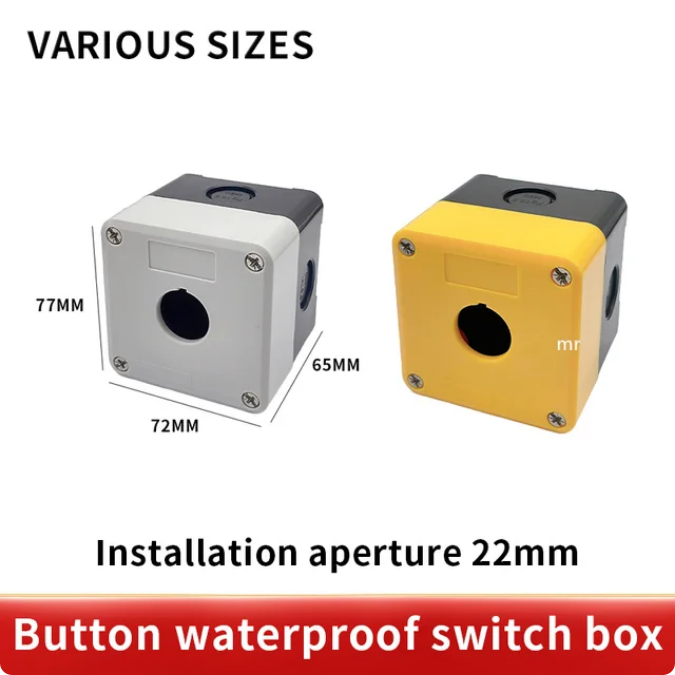 Waterproof button box switch control box 12345 hole industrial switch ...