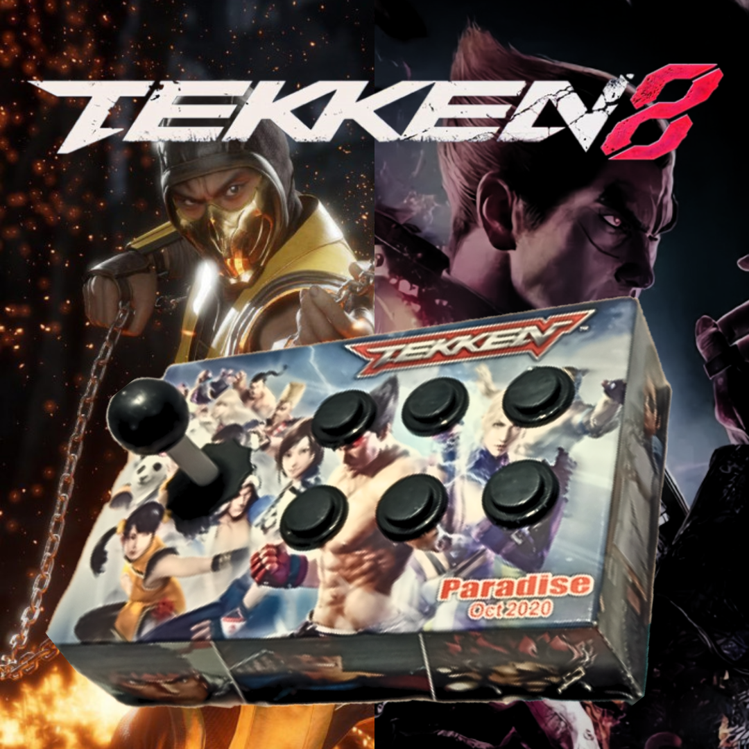 Usb Game Controller Joystick 6 mechanical Buttons Game Arcade , Wooden ...