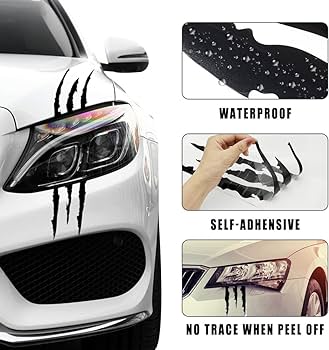 Animal claw mark car Sticker Monster Sticker for Cars | Daraz.pk