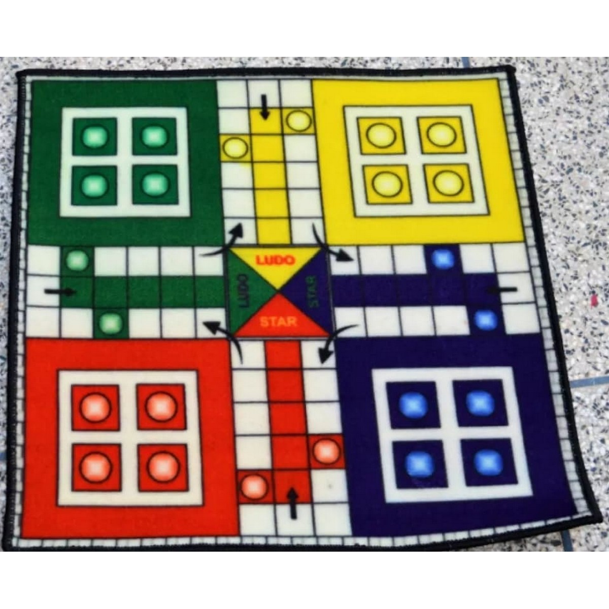 24 x 24 Portable Ludo - Magnetic MAT Ludo Carpet Ludo Foldable 2-in-1 4 ...