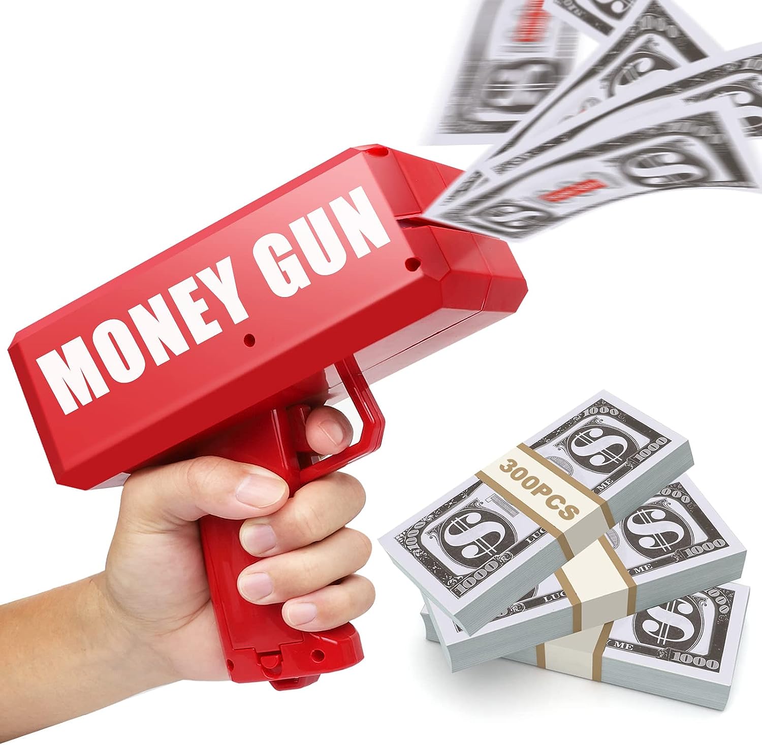 Rain Money Gun Paper Spary Machine Toy Gun Money Gun with 100 Pcs Play ...