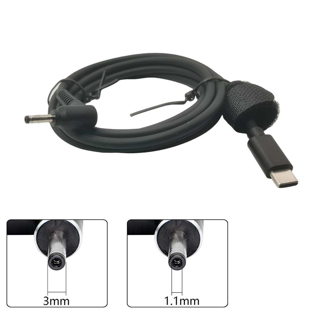65w Pd Usb Type C Male Input To 90 Degree Dc 3.0 X 1.1mm Power Charging ...