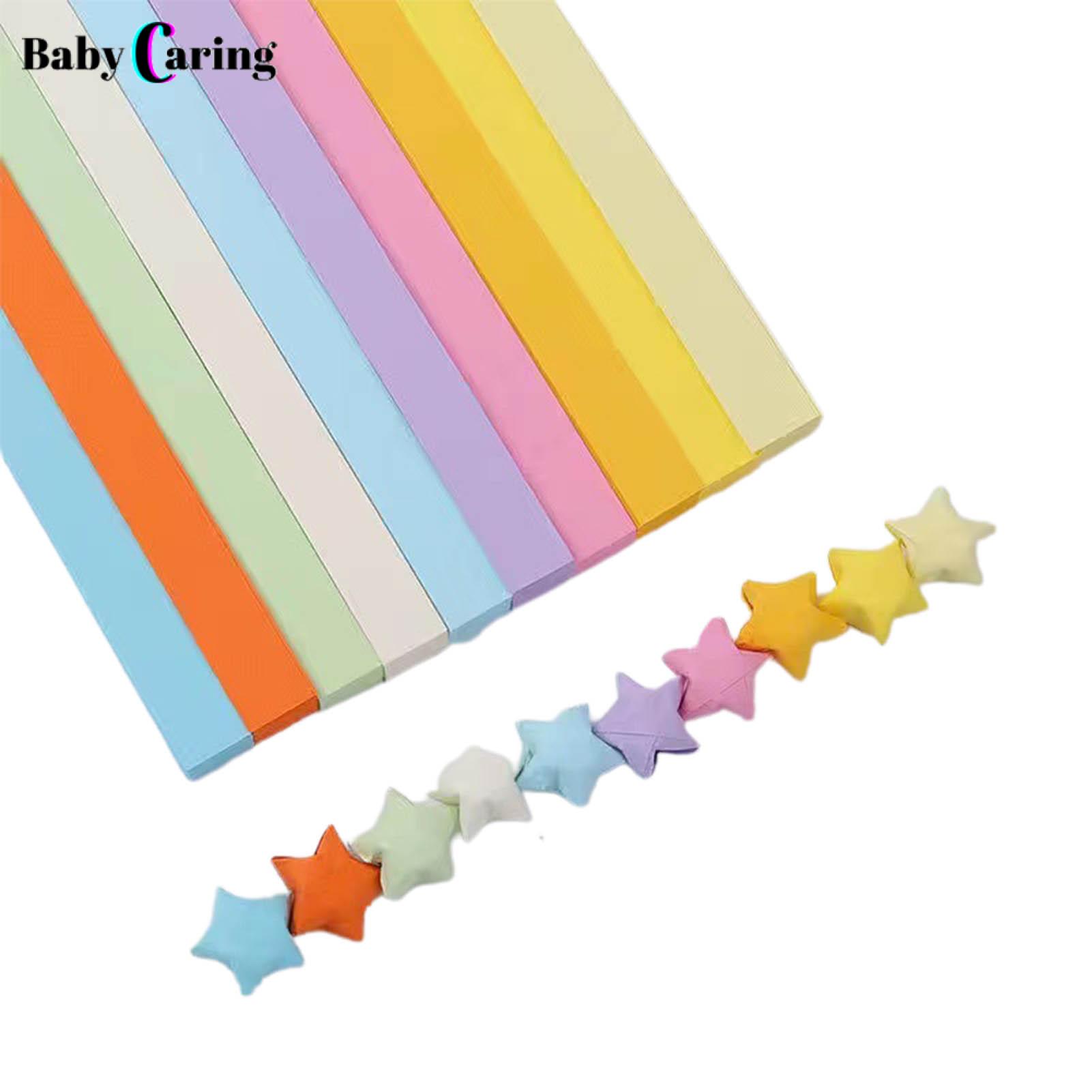 Solid Color Origami Paper 540pcs Origami Lucky Star Paper Strip Set Diy ...
