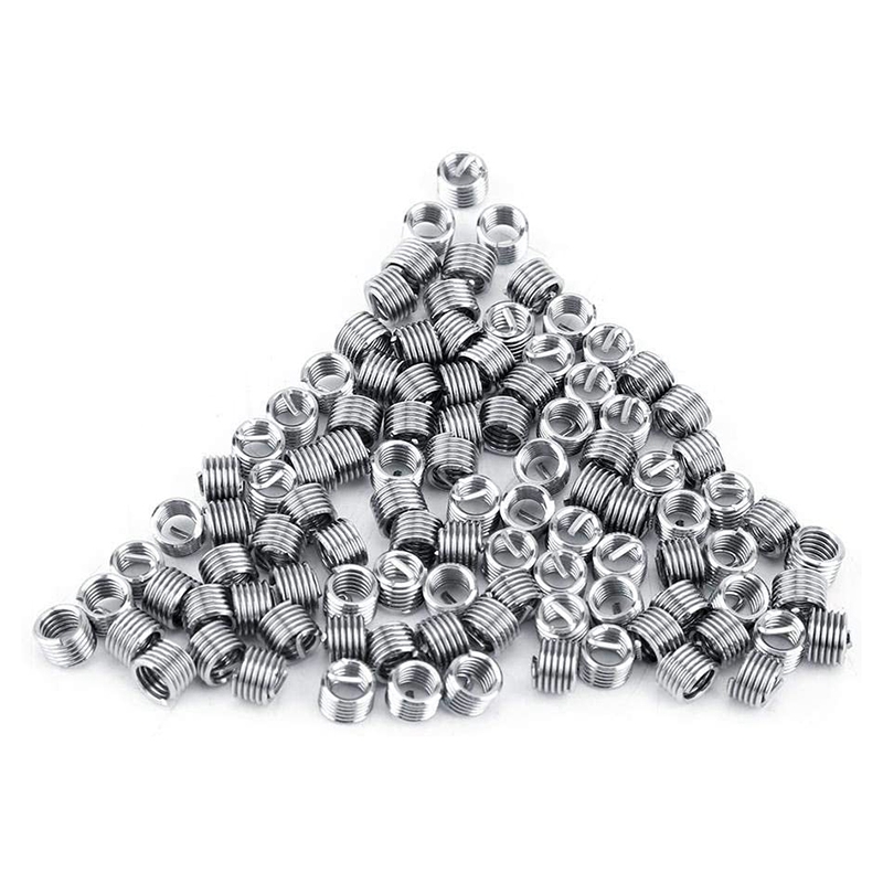 ZOROOM 100Pcs Wire Insert Thread, Heli Coil Thread Repair Stainless ...