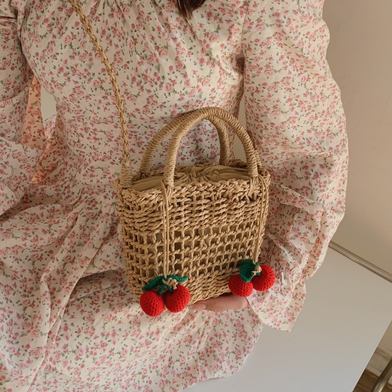 Straw Paper Weave Shoulder Bag Women Woven Designer Crossbody Bag ...