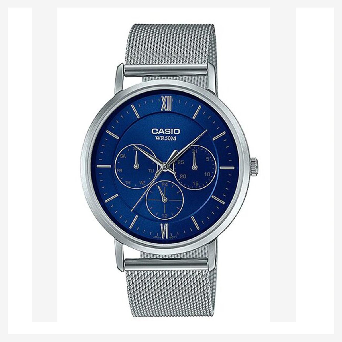 CASIO BLUE DIAL WITH DAY & DATE MEN'S WATCH - MTP-B300M-2AVDF | Daraz.pk
