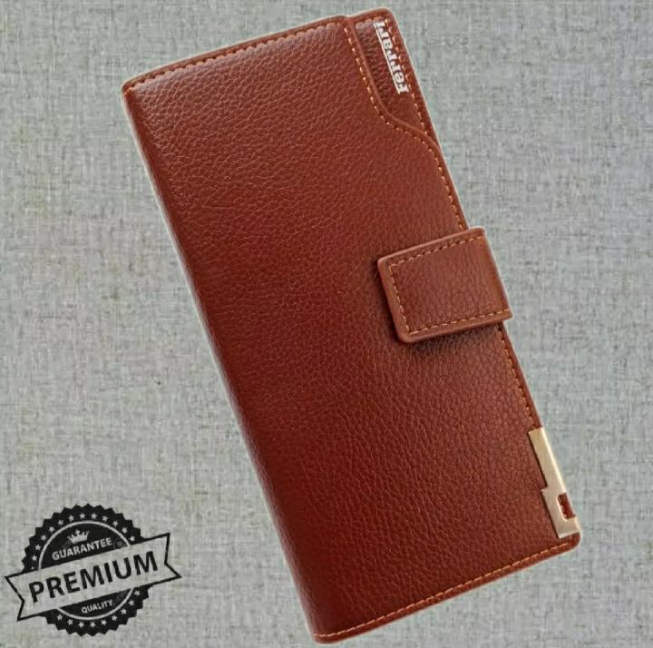 PU Leather Long Wallet For Men Slim Money Mobile Wallet Card Holder ...