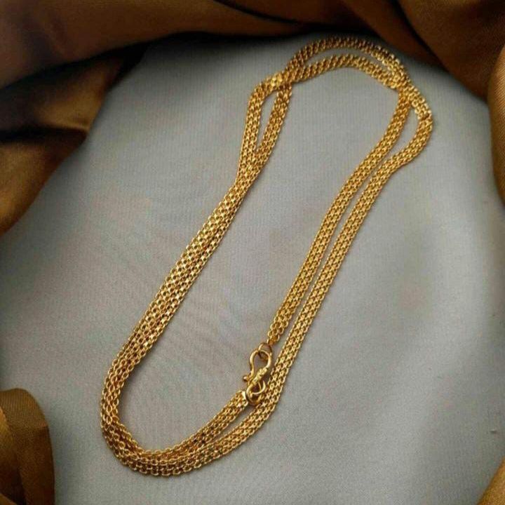 Golden Bismarck Chain Golden Curb Wrist Chain Golden Herringbone Stack ...