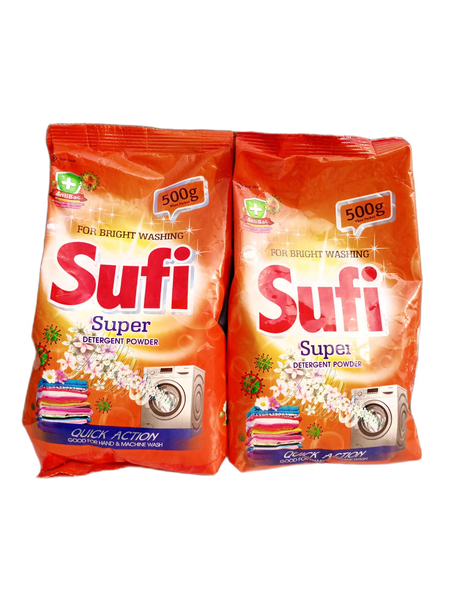 Sufii Super Detergent Powder 500g (Pack of 2) | Daraz.pk