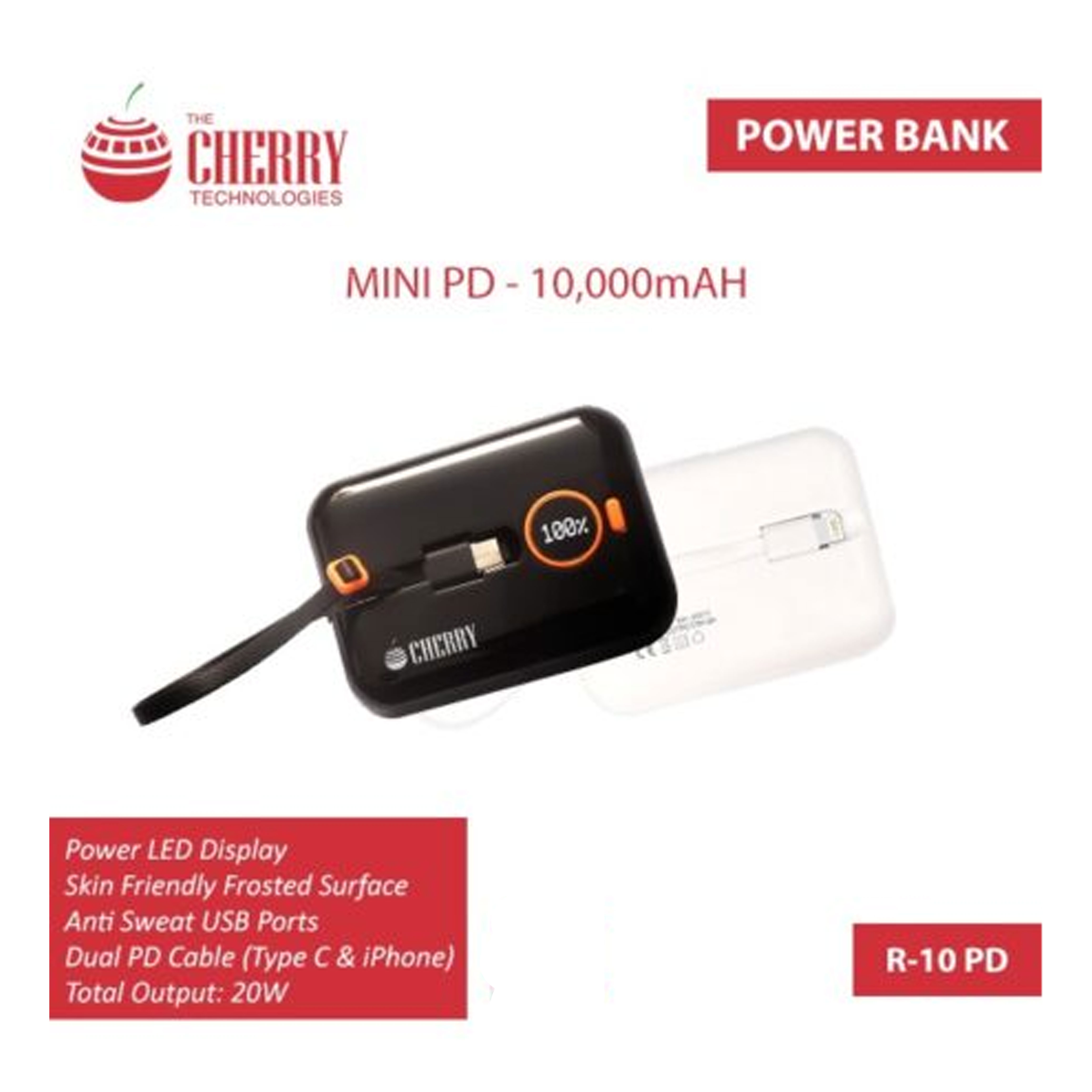 Cherry Power bank mini PD 10,000 MAh | Daraz.pk