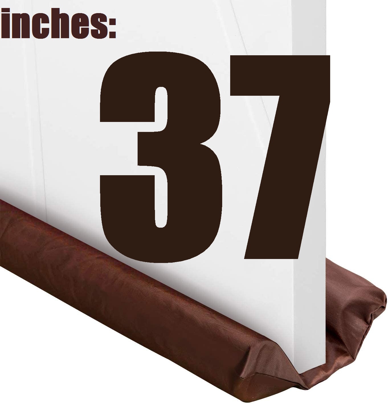 Door Draft and Dust Stopper Brown the Color 18-52 Inches Door Air ...