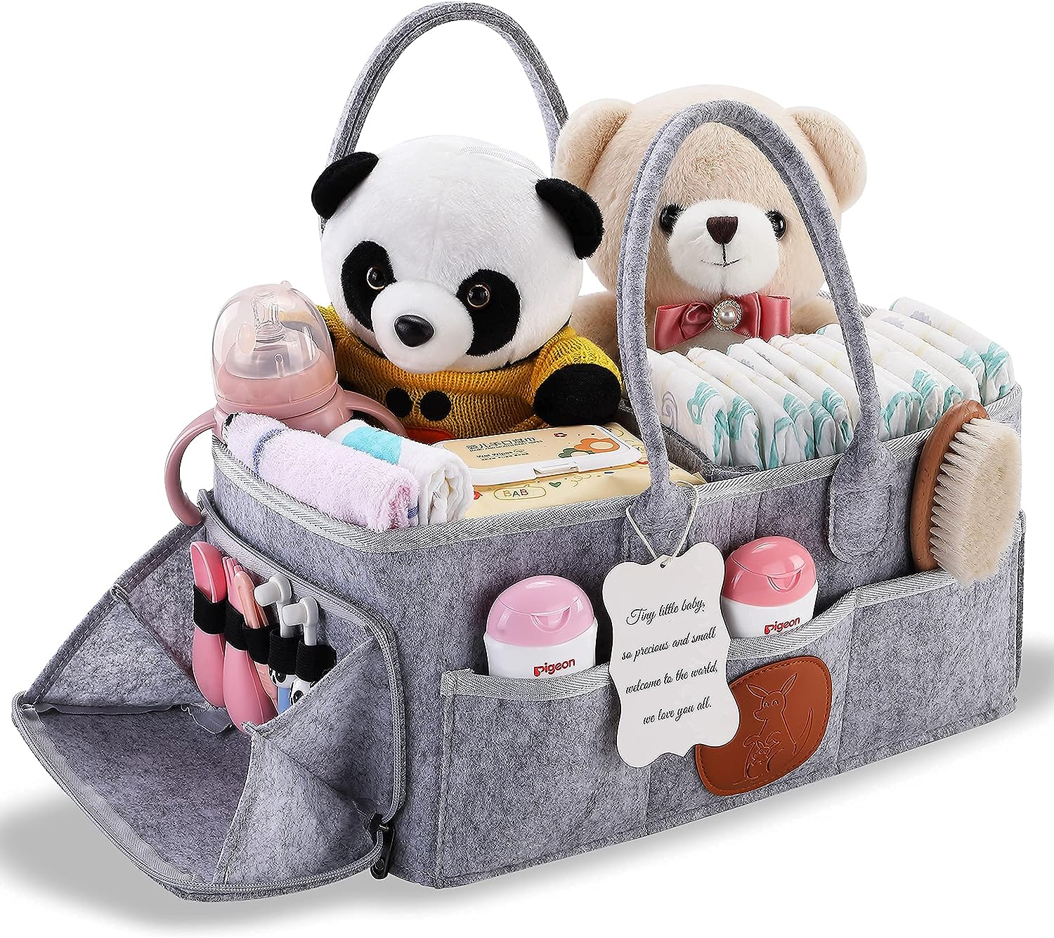 Doll Changing Table Baby Nappy Caddy Organiser, Portable Changing ...