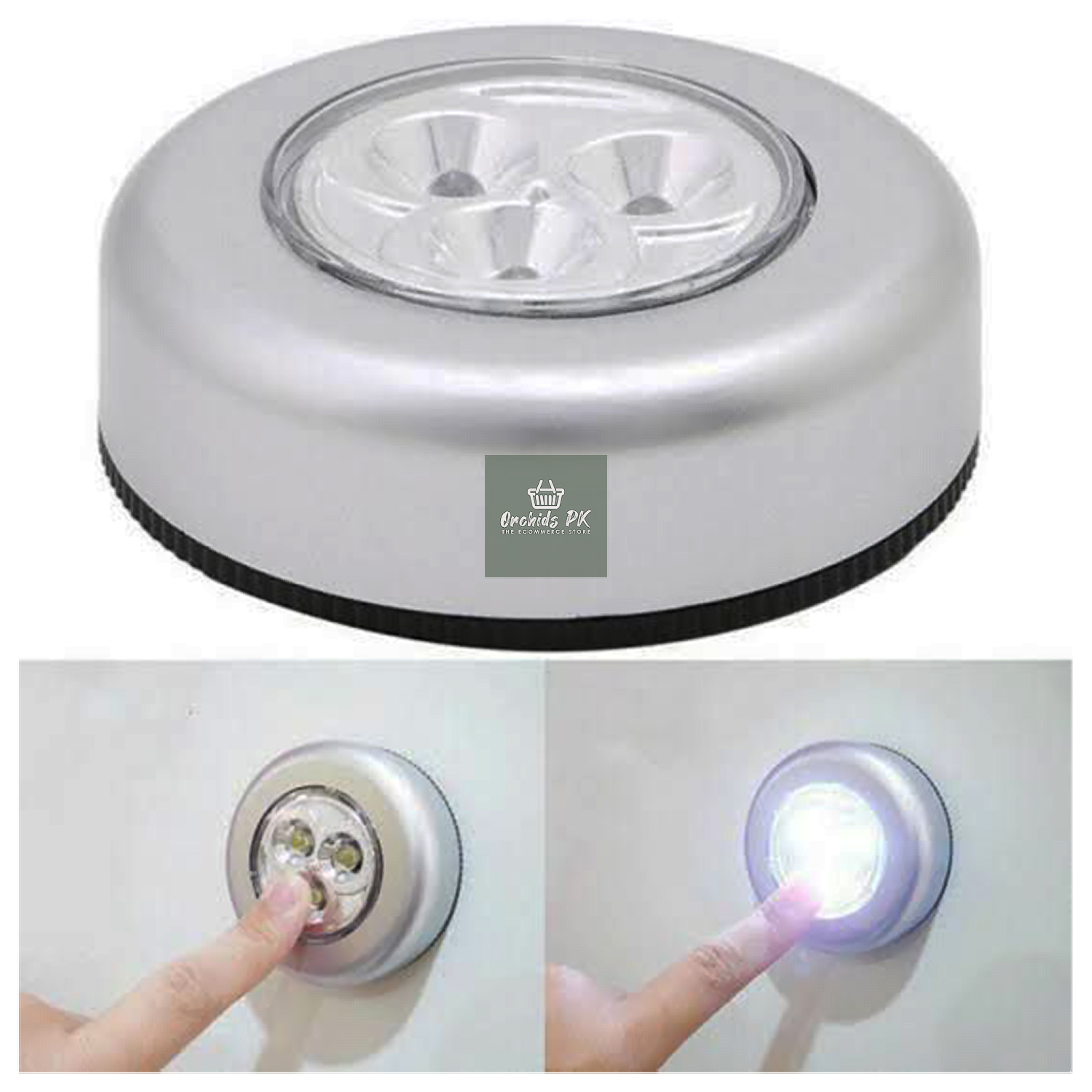 [High-Quality] 1 Pcs Mini Wireless 3 LED Light Push Touch Lamp Kitchen ...