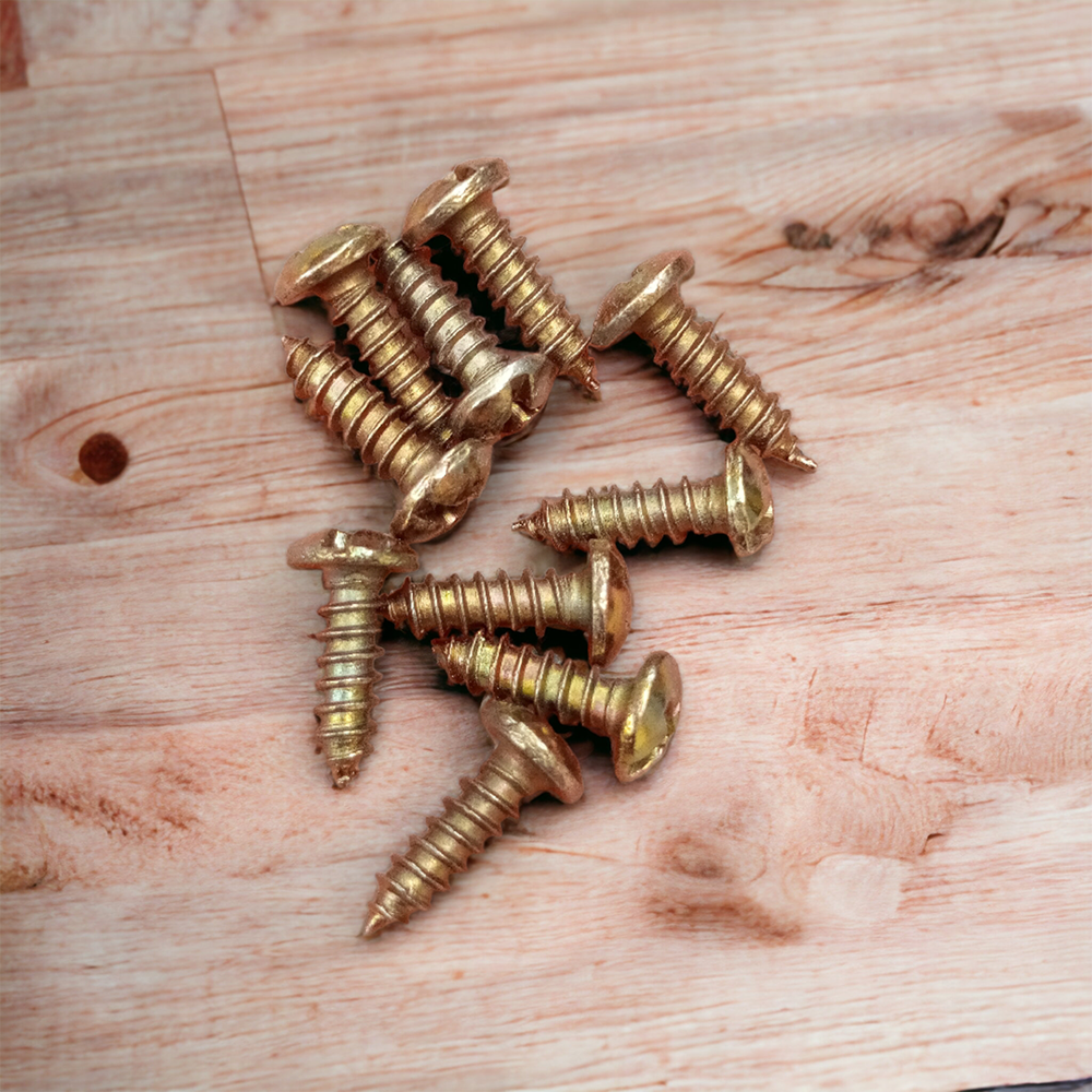 Pack of 100 - 6 Number 0.5" inch Self Tapping Screws 6 No 1/2" inch ...