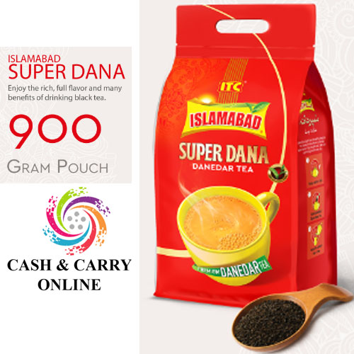 ITC Islamabad tea 1 Kg (900 g) Super Dana Black Tea with New Zipper ...