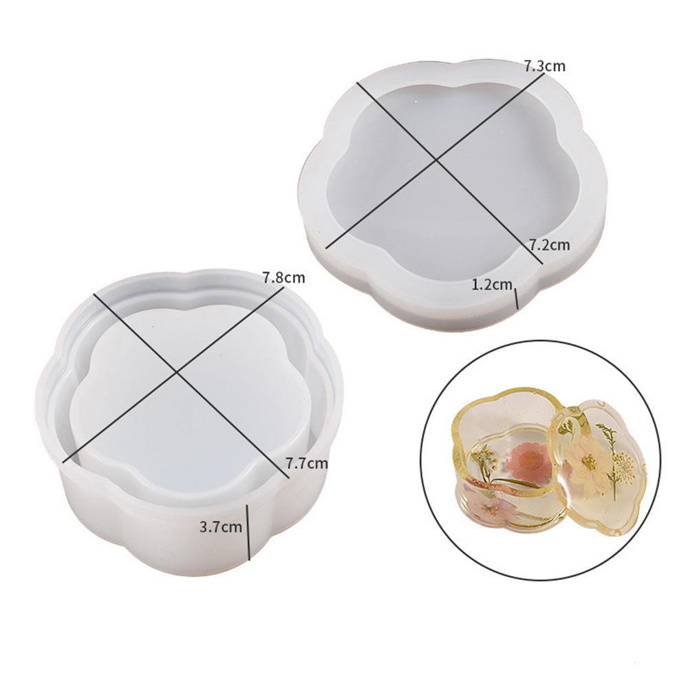 Storage Box Mold Heart Shape Mold Jewelry Making Mold DIY Jewelry Tools ...