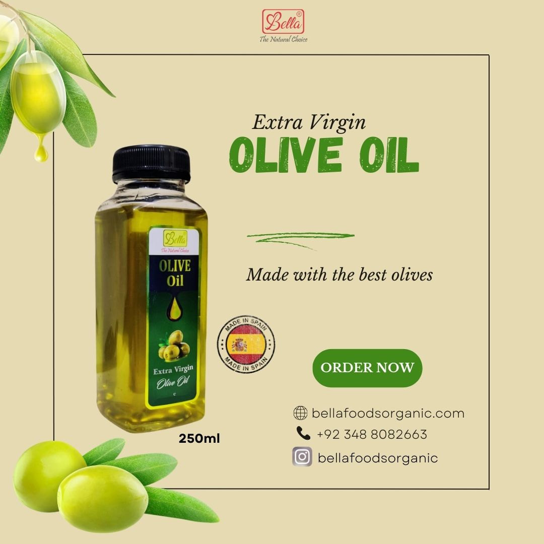 Bella Extra Virgin Olive Oil, 100% Natural, 250ml | Spanish Oil | Daraz.pk
