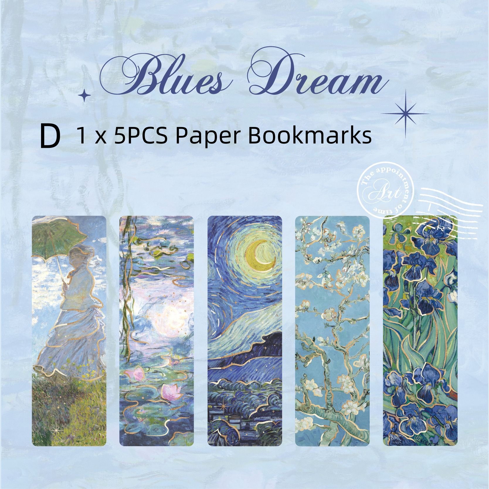 Panda Online 5PCS Romantic Revival Series Paper Bookmarks for Books ...