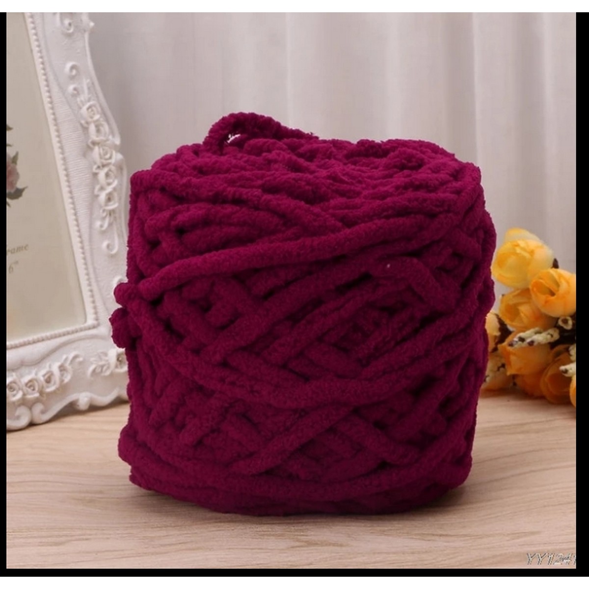 100Gram Chunky Plush Yarns solid / multi color | Daraz.pk